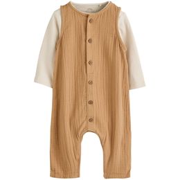 next Latzhose Jungen Gr&ouml;&szlig;e 74 beige / braun