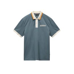 Napapijri Poloshirt 'Murlo' Herren Gr&ouml;&szlig;e L graphit / orange / wei&szlig;