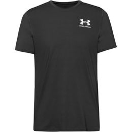 Under Armour Heatgear Fitted Funktionsshirt Herren - schwarz - Gr. L - Polyester/Elastan