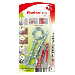 Fischer Montage-Set 'Duopower' D&uuml;bel und &Ouml;senhaken, &Oslash; 10 x 50 mm, 4-teilig