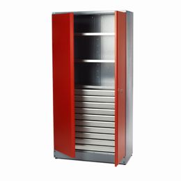 K&uuml;pper K&uuml;pper Materialschrank rot