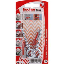 Fischer Montage-Set 'Duopower' D&uuml;bel und &Ouml;senhaken, &Oslash; 8 x 40 mm, 4-teilig
