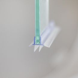 Breuer Wasserabweisdichtung f&uuml;r Rundduschen und Halbrundduschen, gebogen, waagerecht, 986 mm