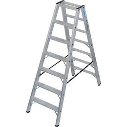 Krause Doppelleiter 'Stabilo' aluminium 2 x 7 Stufen, Standh&ouml;he 120 cm