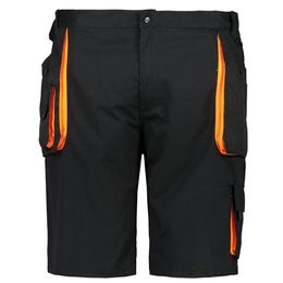 Große Größen Abraxas Kurze Arbeitshose mit Dehnbund Farbe schwarz Größe: 4XL