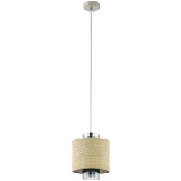 Eglo Hängeleuchte "MEDIOUNA", beige, 1, Ø 23cm H: 110cm, 1 Stk., Leuchten