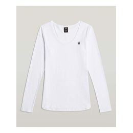 G-Star Raw G-Star Longsleeve in Wei&szlig; - 35% | Gr&ouml;&szlig;e S | Damen-tops