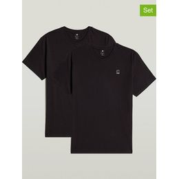G-Star Raw G-Star 2er-Set: Shirts in Schwarz - 37% | Gr&ouml;&szlig;e L | Herren-plussize