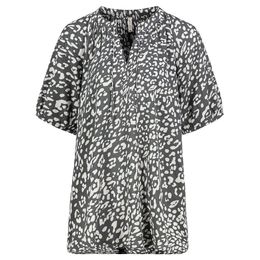Eight2Nine Bluse in Grau/ Wei&szlig; - 82% | Gr&ouml;&szlig;e M | Damen-blusen