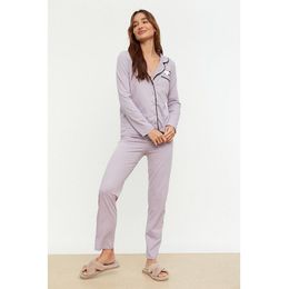 Trendyol Pyjama Set in Lila - 51% | Größe L | Damen-loungewear
