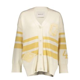 Gant Cardigan in Creme/ Gelb - 68% | Größe M | Damen-pullover-cardigans
