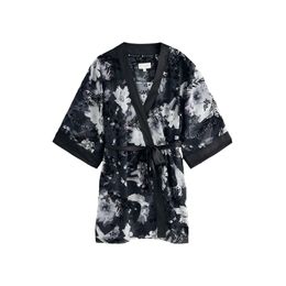 B by Ted Baker Morgenmantel Damen Größe XL hellgrau / dunkelgrau / schwarz / weiß