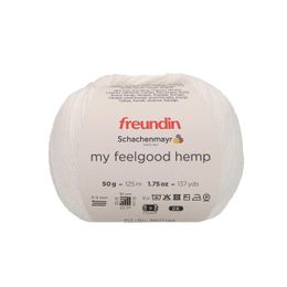 my feelgood hemp von freundin x Schachenmayr, White, aus Lyocell
