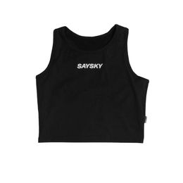 Saysky Flow Race Crop Top Bekleidung Damen schwarz