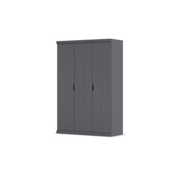 Höffner Kleiderschrank Frieda grau Maße (cm): B: 136 H: 203 » Höffner