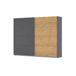 Höffner Schwebetürenschrank 2 türig Malva Extra ¦ grau ¦ Maße (cm): B: 271 H: 210 » Höffner