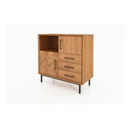 Höffner Highboard Clara holzfarben Maße (cm): B: 97 H: 95 » Höffner