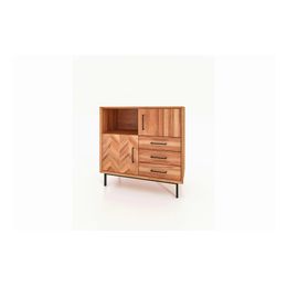 Höffner Highboard Clara holzfarben Maße (cm): B: 97 H: 95 » Höffner