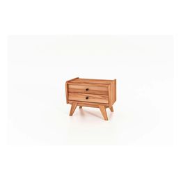 Höffner Nachttisch mit 2 Schüben ¦ holzfarben ¦ Maße (cm): B: 55 H: 43 » Höffner