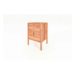 Höffner Nachttisch hoch mit 2 Schüben ¦ holzfarben ¦ Maße (cm): B: 60 H: 69 » Höffner