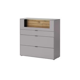 Jette Home Highboard Como ¦ grau ¦ Maße (cm): B: 122 H: 122 T: 46.0 » Höffner