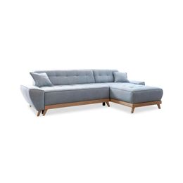 Miuform Ecksofa mit Schlaffunktion Dazzling Daisy ¦ blau ¦ Maße (cm): B: 260 H: 77 » Höffner