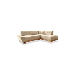 Miuform Ecksofa mit Schlaffunktion Dazzling Daisy beige Maße (cm): B: 253 H: 77 » Höffner