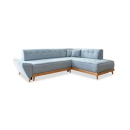 Miuform Ecksofa mit Schlaffunktion Dazzling Daisy ¦ blau ¦ Maße (cm): B: 253 H: 77 » Höffner
