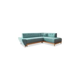 Miuform Ecksofa mit Schlaffunktion Dazzling Daisy ¦ türkis/petrol ¦ Maße (cm): B: 253 H: 77 » Höffner