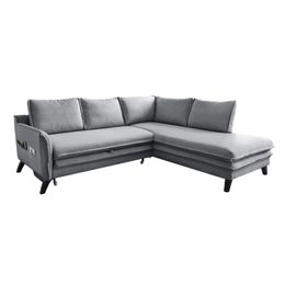 Miuform Ecksofa mit Schlaffunktion Charming Charlie ¦ grau ¦ Maße (cm): B: 234 H: 90 » Höffner