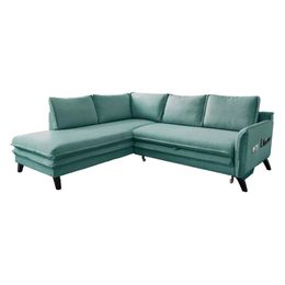 Miuform Ecksofa mit Schlaffunktion Charming Charlie ¦ blau ¦ Maße (cm): B: 234 H: 90 » Höffner
