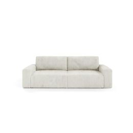 Höffner Einzelsofa mit Schlaffunktion Fano beige Maße (cm): B: 252 H: 79 » Höffner