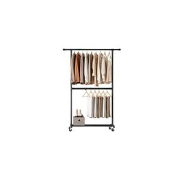 Höffner Kleiderständer Dalson ¦ schwarz ¦ Metall ¦ Maße (cm): B: 130 H: 198 » Höffner