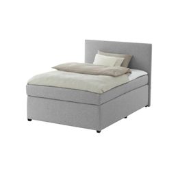 Höffner Boxspringbett mit Matratze und Topper H3 Duke grau Maße (cm): B: 97 H: 104 » Höffner