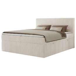 H&ouml;ffner Boxbett mit Bettkasten Tiliano &brvbar; beige &brvbar; Ma&szlig;e (cm): B: 144 H: 119 &raquo; H&ouml;ffner
