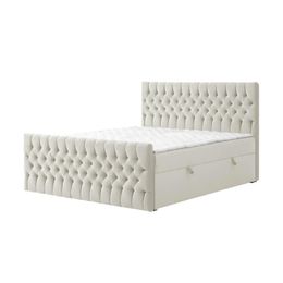 H&ouml;ffner Boxbett mit Bettkasten und Fu&szlig;teil Belek King &brvbar; beige &brvbar; Ma&szlig;e (cm): B: 160 H: 125 &raquo; H&ouml;ffner