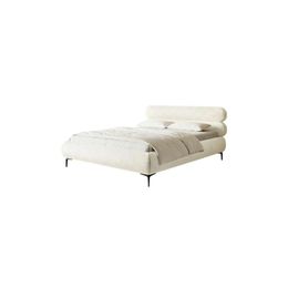 Selsey Polsterbett in Chenille Roule &brvbar; creme &brvbar; Ma&szlig;e (cm): B: 213 H: 96 &raquo; H&ouml;ffner