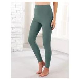 Leggings, Damen, Gr. 56, Normalgr&ouml;&szlig;en, gr&uuml;n (khaki, khaki, bedruckt), 95% Baumwolle, 5% Elasthan, Paisley, gemustert, mehrfarbig, unifarben, lang, Hosen Leggings