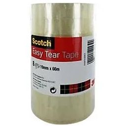 Scotch Klebeband Scotch Crystal Clear ET1966T8 Transparent 19 mm (B) x 66 m (L) PP (Polypropylen) 8 Rollen