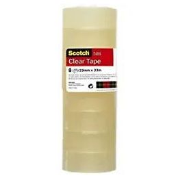 Scotch Klebeband Scotch Crystal Clear 508 Transparent 19 mm (B) x 33 m (L) PP (Polypropylen) 8 Rollen
