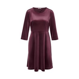 Tchibo - Kleid aus Stretch-Samt - Damen - Gr. XL - dunkelrot