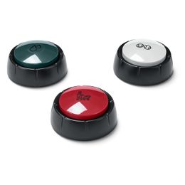 Tchibo - 3 Hunde-Trainingsbuttons - wei&szlig;