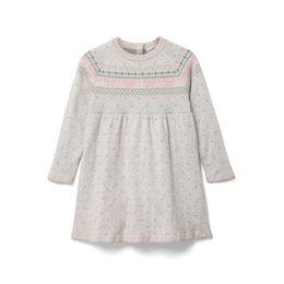 Tchibo - Kinder-Strickkleid - M&auml;dchen - Gr. 98/104 - silber