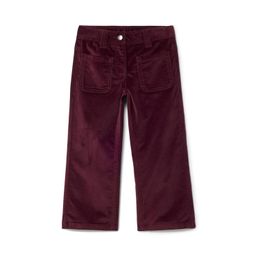 Tchibo - Kinder-Samthose - Damen - Gr. 98 - dunkelrot