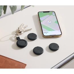 Tchibo - 4 Smart Tracker mit Anh&auml;nger - schwarz
