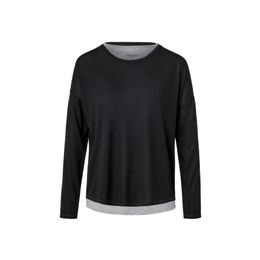 Tchibo - 2-in-1-Sportshirt - Damen - Gr. S - schwarz