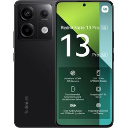 Xiaomi Smartphone "Redmi Note 13 Pro 5G 8+256GB", schwarz (midnight schwarz), 256 GB, Mobiltelefone