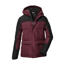 Steppjacke Killtec "KOW 156 BYS QLTD JCKT", Kinder, Gr. 140, rot, Oberstoff: 100% Polyester, Futter: 100% Polyester, Wattierung: 100% Polyester, Jacken, Wasserabweisende, atmungsaktive Steppjacke mit Colourblock-Design