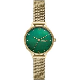 Skagen Uhr Damen Größe One Size gold / dunkelgrün