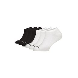 alife and kickin Sneakersocken ALIFE & KICKIN "Damen 6 PACK - GelaAK", Damen, Gr. 35-38, weiß (mix schwarz, brilliant weiß), 75% Baumwolle, 22% Polyamid, 3% Elasthan, normal, Socken, kurze Socken, aus Baumwolle mit weichem Bund - ohne Einschneiden
